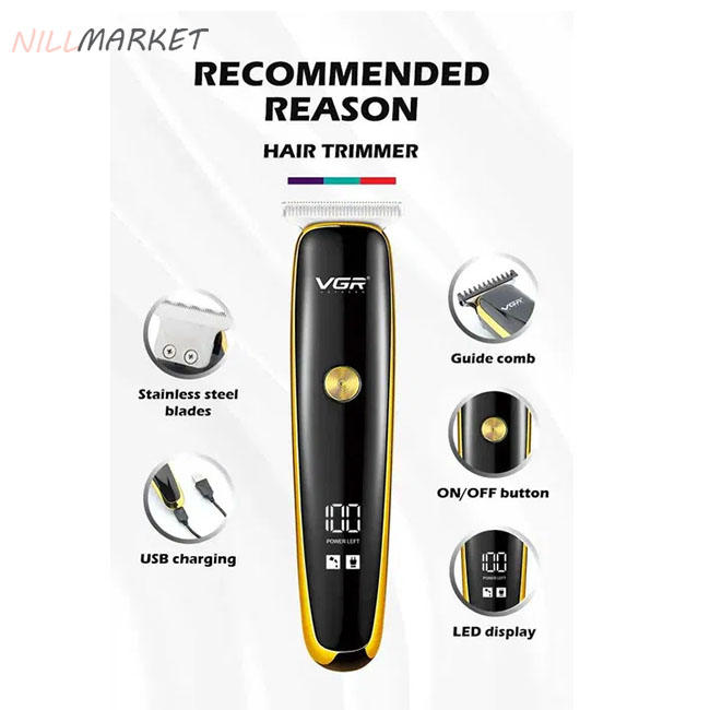 ماشین اصلاح وی جی ار VGR V-966 - فروشگاه نیل مارکت